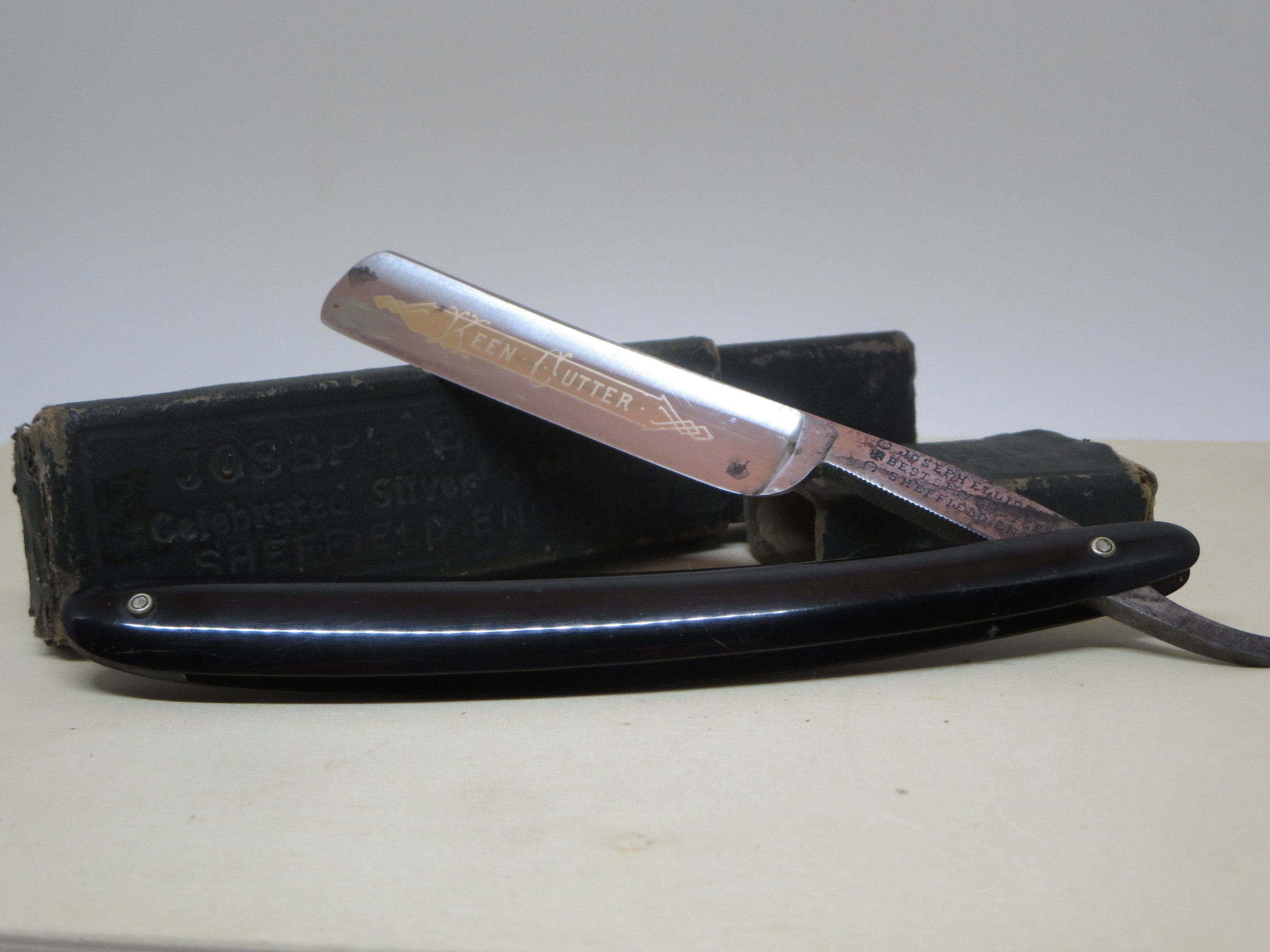 STRAIGHT BLADE RAZOR Joseph Elliot Keen cutter England | Etsy