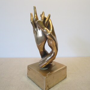 BRONZE SCULPTURE~ Lohé Artist~ Man and Woman Hand~ Modern Art~ Art ...