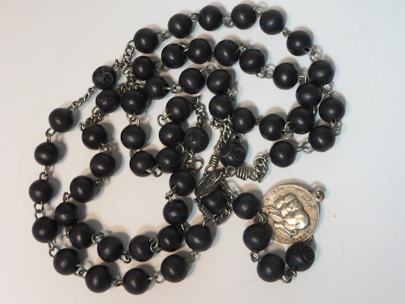LARGE CATHOLIC ROSARY Belt Rosary 5 Decades Pope Medal - Etsy