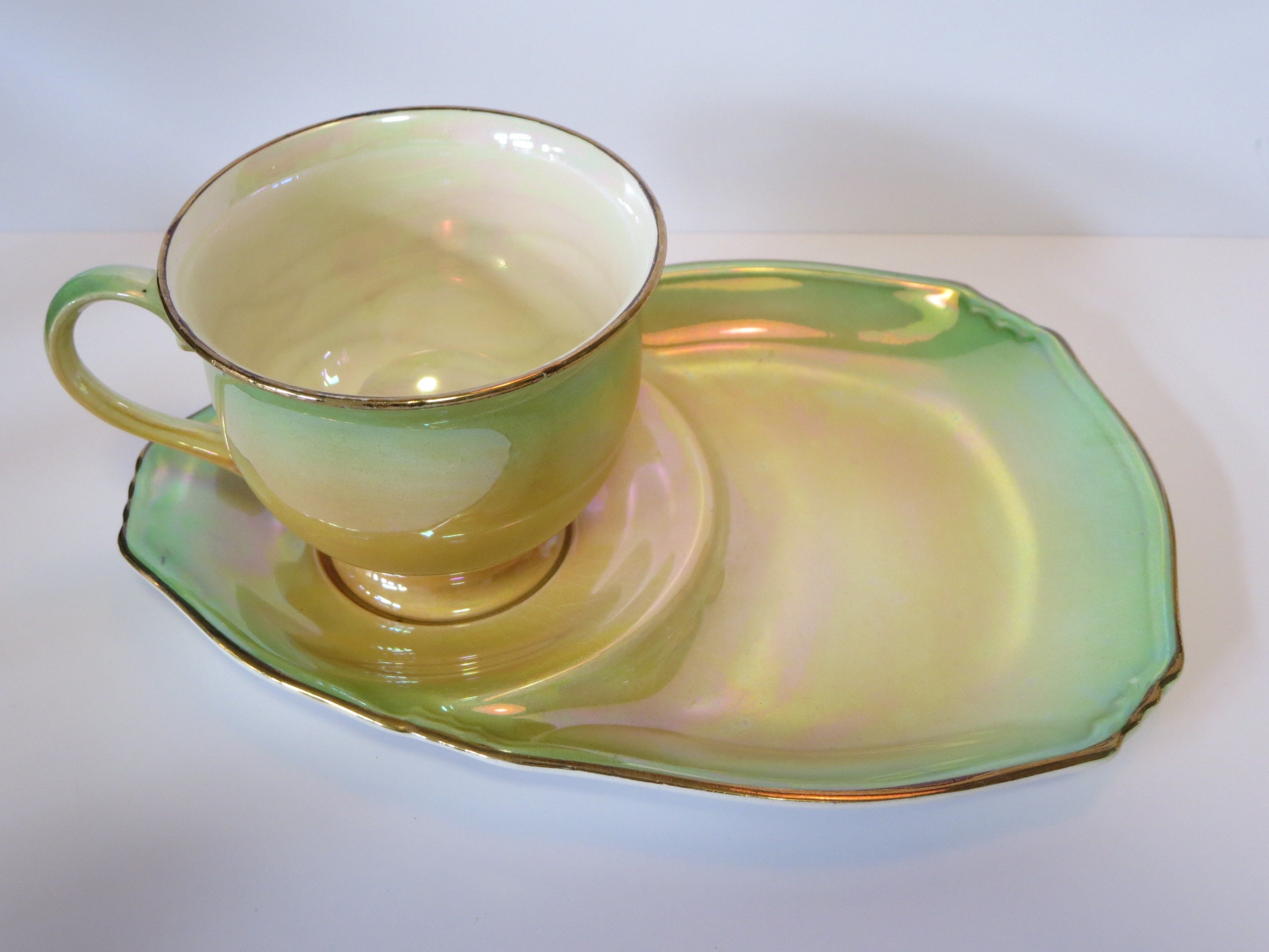 ROYAL WINTON GRIMWADES~ Cup Set~ Cup and Saucer~ Service Plate~ Vintage ...