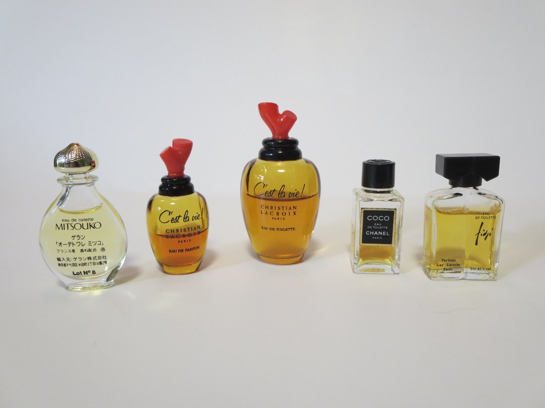 MINIATURE PERFUME BOTTLES~ 5 Perfume Bottles~ Mini Perfume Bottle ...