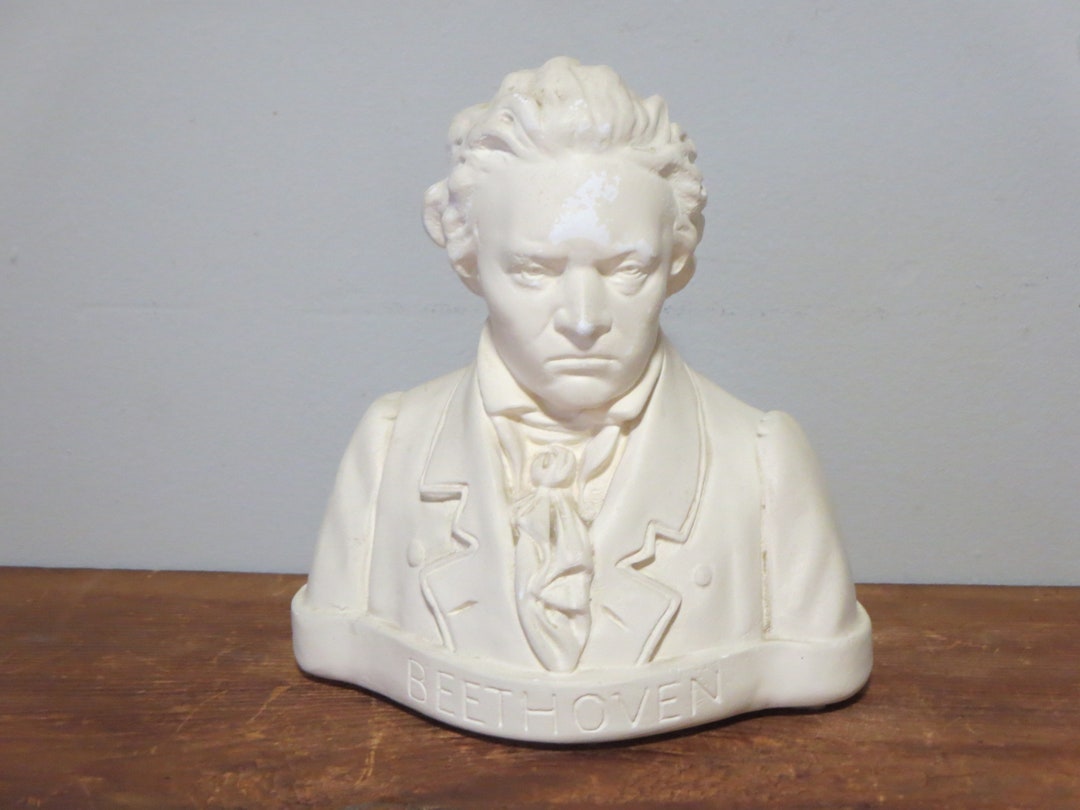 MUSIC COMPOSER BUST~ Beethoven Plaster Bust~ Bernardi & Nieri~ Art ...