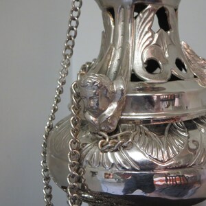 INCENSE THURIBLE BURNER Sacred Art French Religious Large Church ...