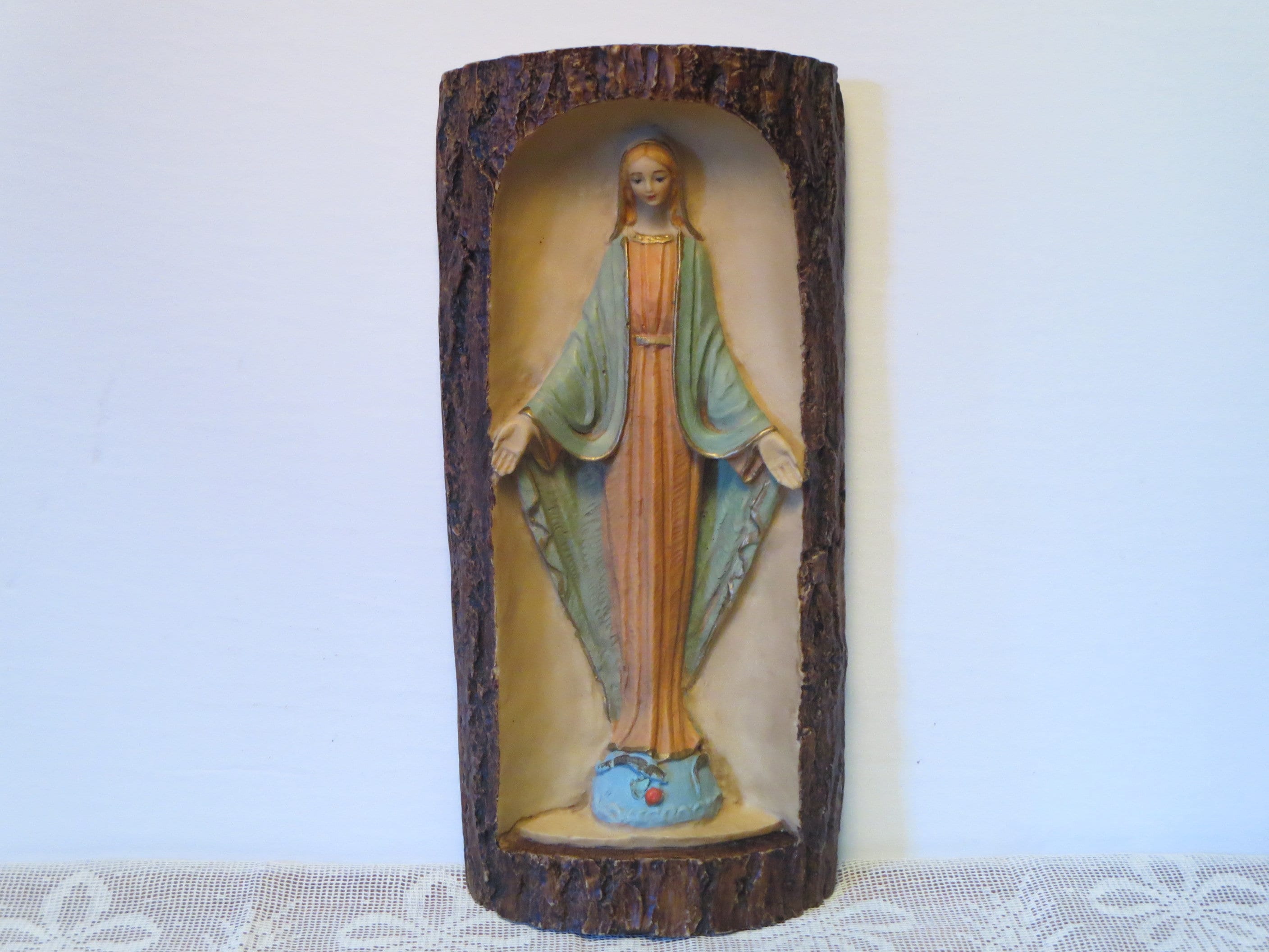 VIRGIN MARY MADONNA Religion Statue Vintage Religious Wall | Etsy