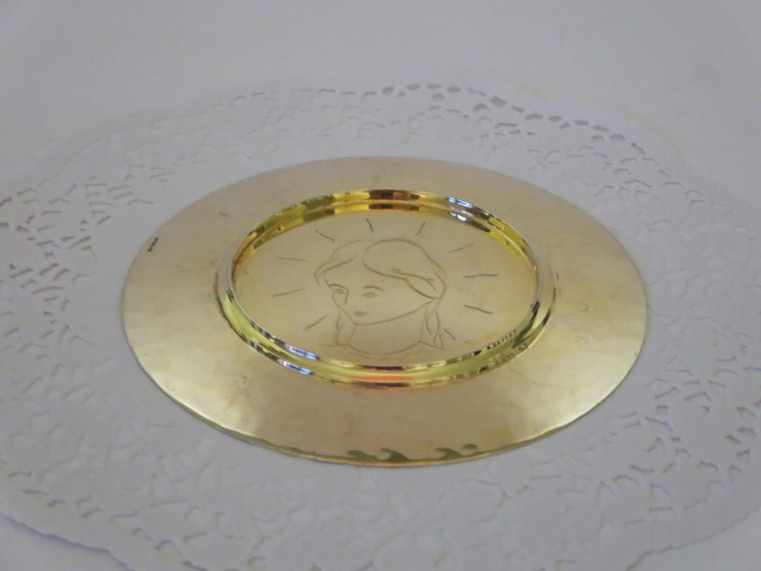 STERLING PATEN PLATE~ Communion Eucharist Plate~ Religious Liturgical ...