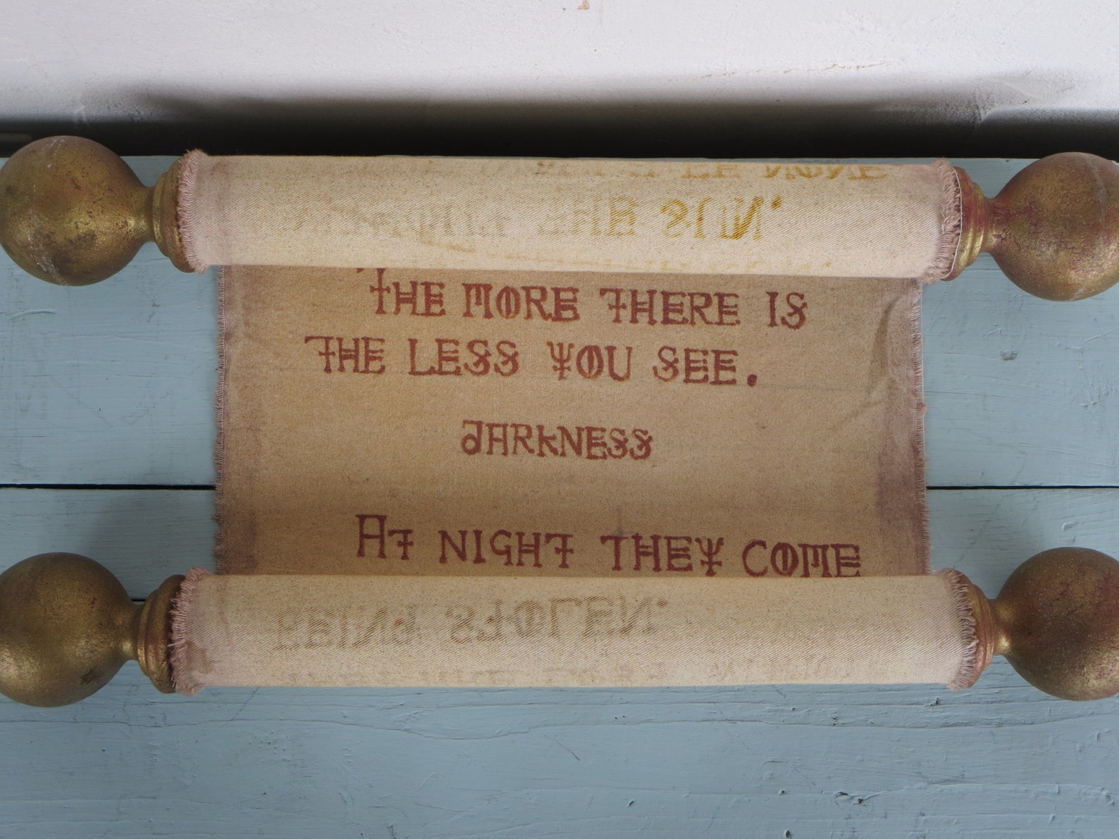 WALL HANGING PARCHMENT Writing Scroll Riddle Enigma | Etsy