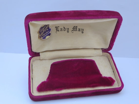 WATCH GIFT BOX~ Jewelry~ Antique Watch case~ Red velv… - Gem