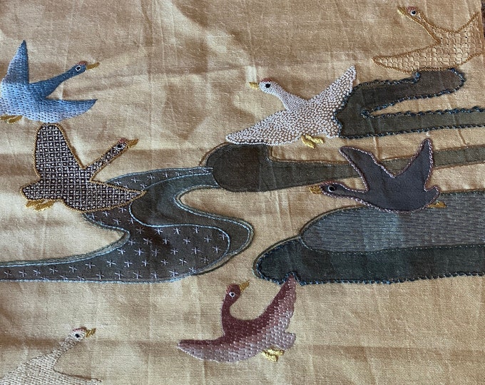 Vintage Japanese Hand-embroidery - Etsy