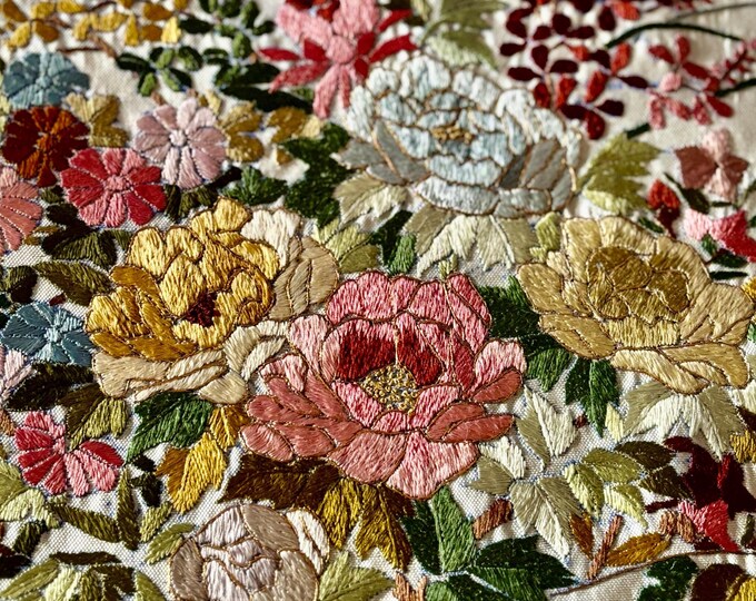 Japanese Vintage Hand-embroidered Hand Woven Obi - Etsy