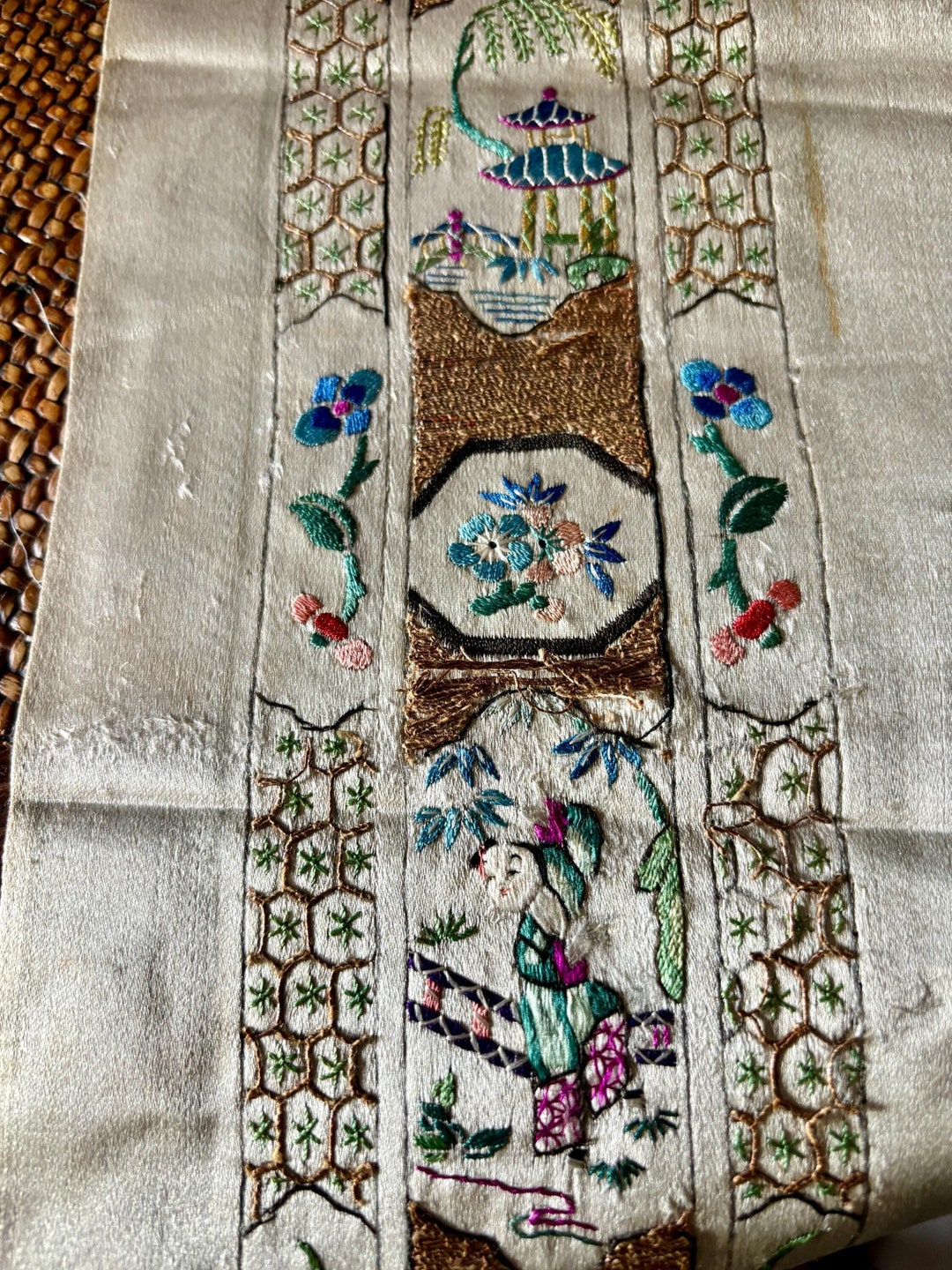 Antique Chinese Mandarine Coat Embroidery - Etsy