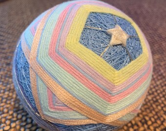 3 Inch Diameter Japanese Temari Ball (embroidered Ornamental Ball ...