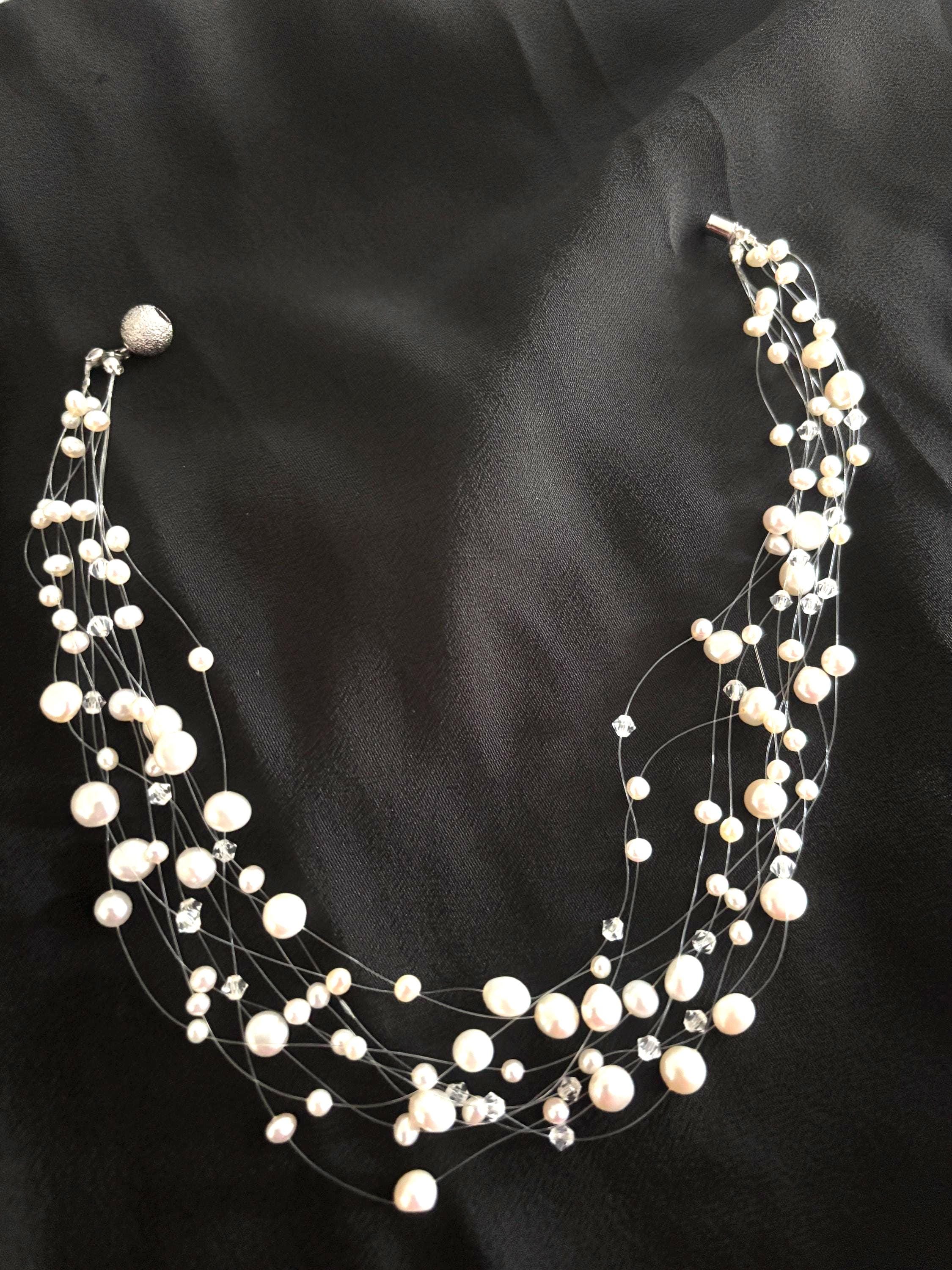 Vintage Freshwater Floating Invisible Pearl Strands , Lot of 45 Strands ...