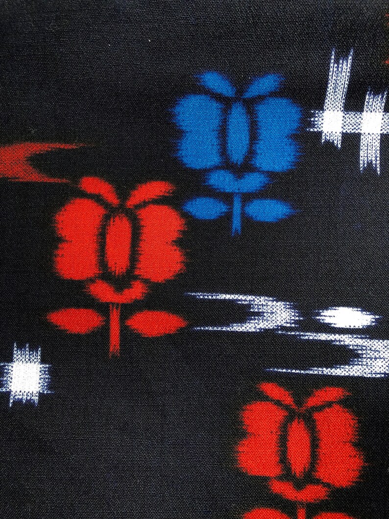 Vintage Japanese Kasuri Kimono Fabric - Etsy