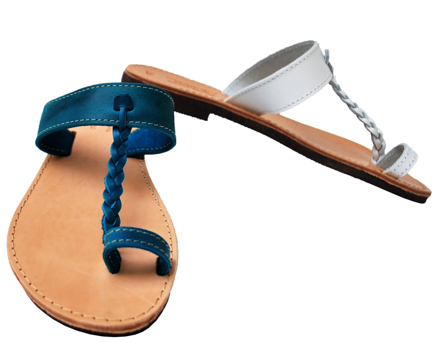 Women Braided Sandals, Toe Ring Sandals - Etsy