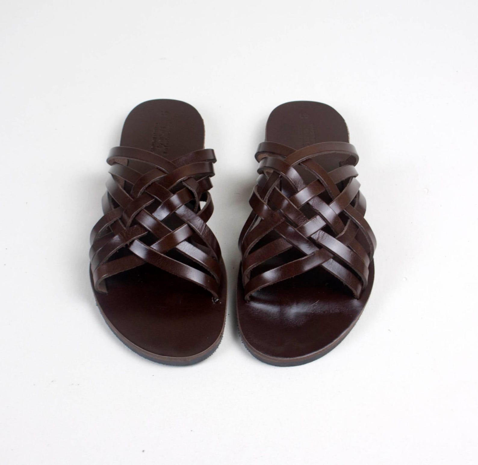 Dark Chocolate Brown Men's Sandals, Mexican Inspired Huaraches by ...
