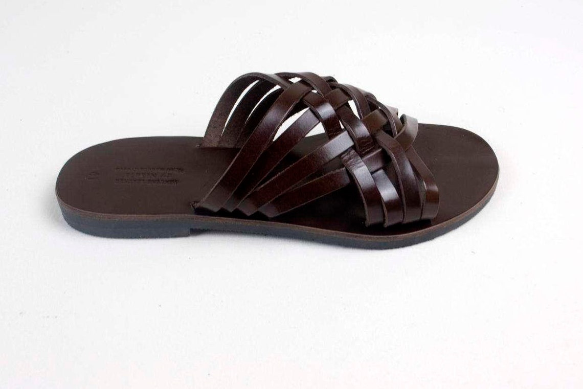 Dark Chocolate Brown Men's Sandals Mexican Inspired - Etsy