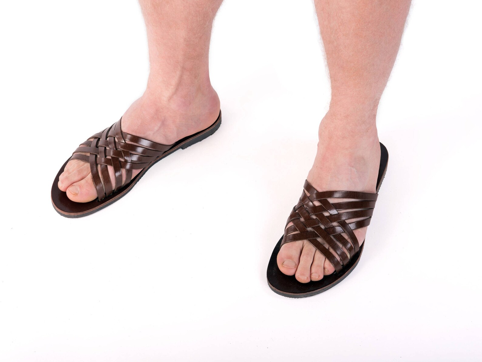 Dark Chocolate Brown Men's Sandals, Mexican Inspired Huaraches by ...