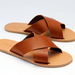 Barefoot Handmade Slides, Zero Drop Natural Foot Shape Sandals ...