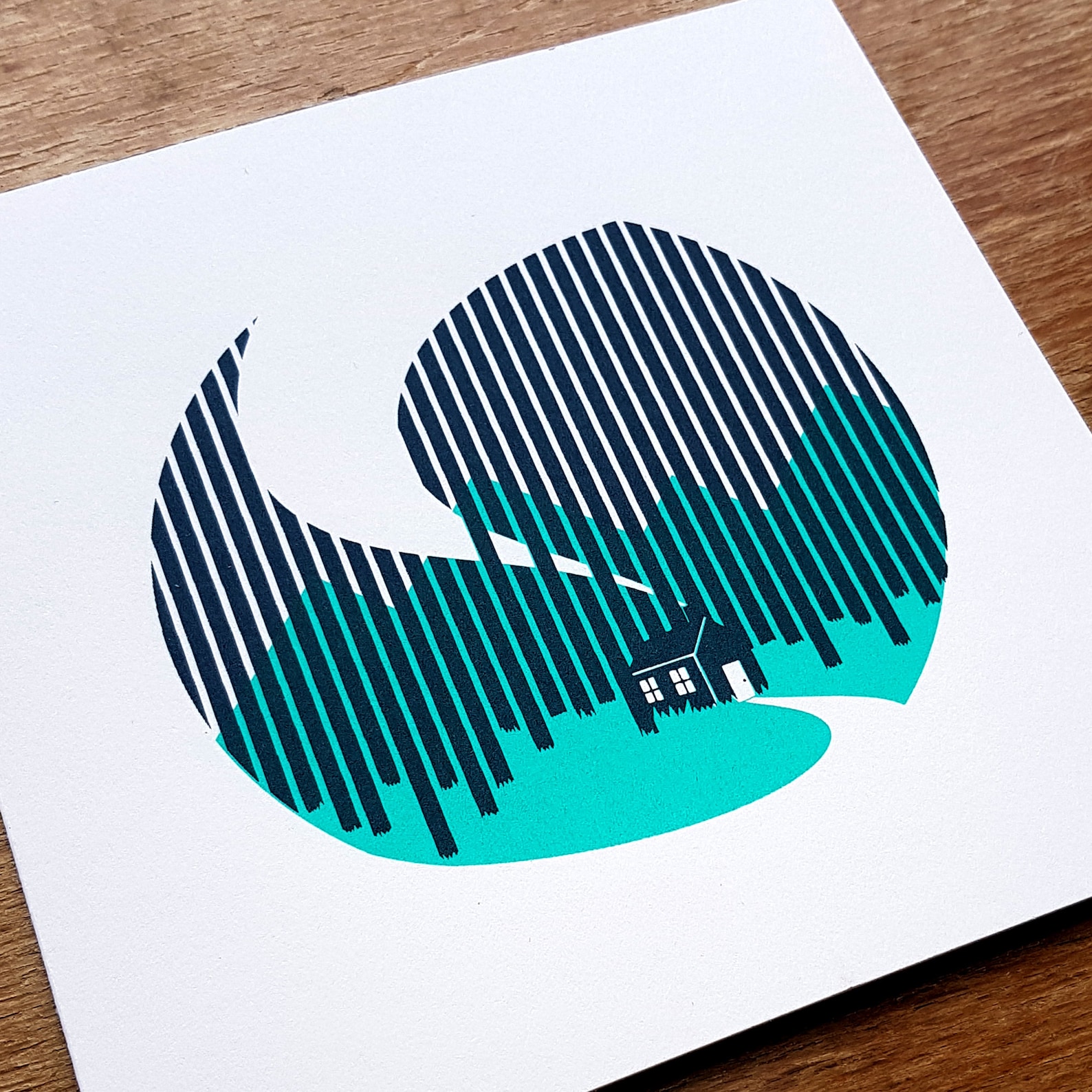 Cabin Cottage Adventure Mini Screen Print Poster by Or8 Design - Etsy