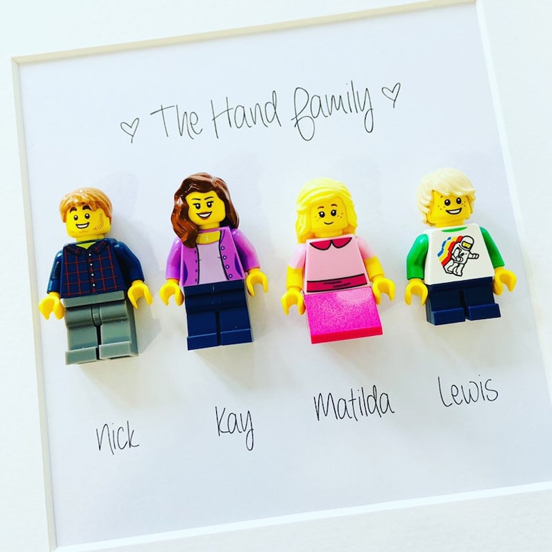 Personalizado Lego® Familia Minifigura Marco Imagen Etsy