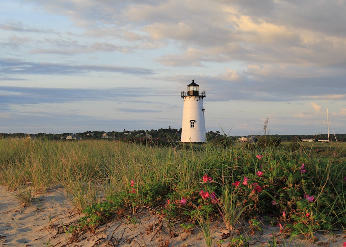 Martha's Vineyard Lighthouse Photography Nautical Beach - Etsy