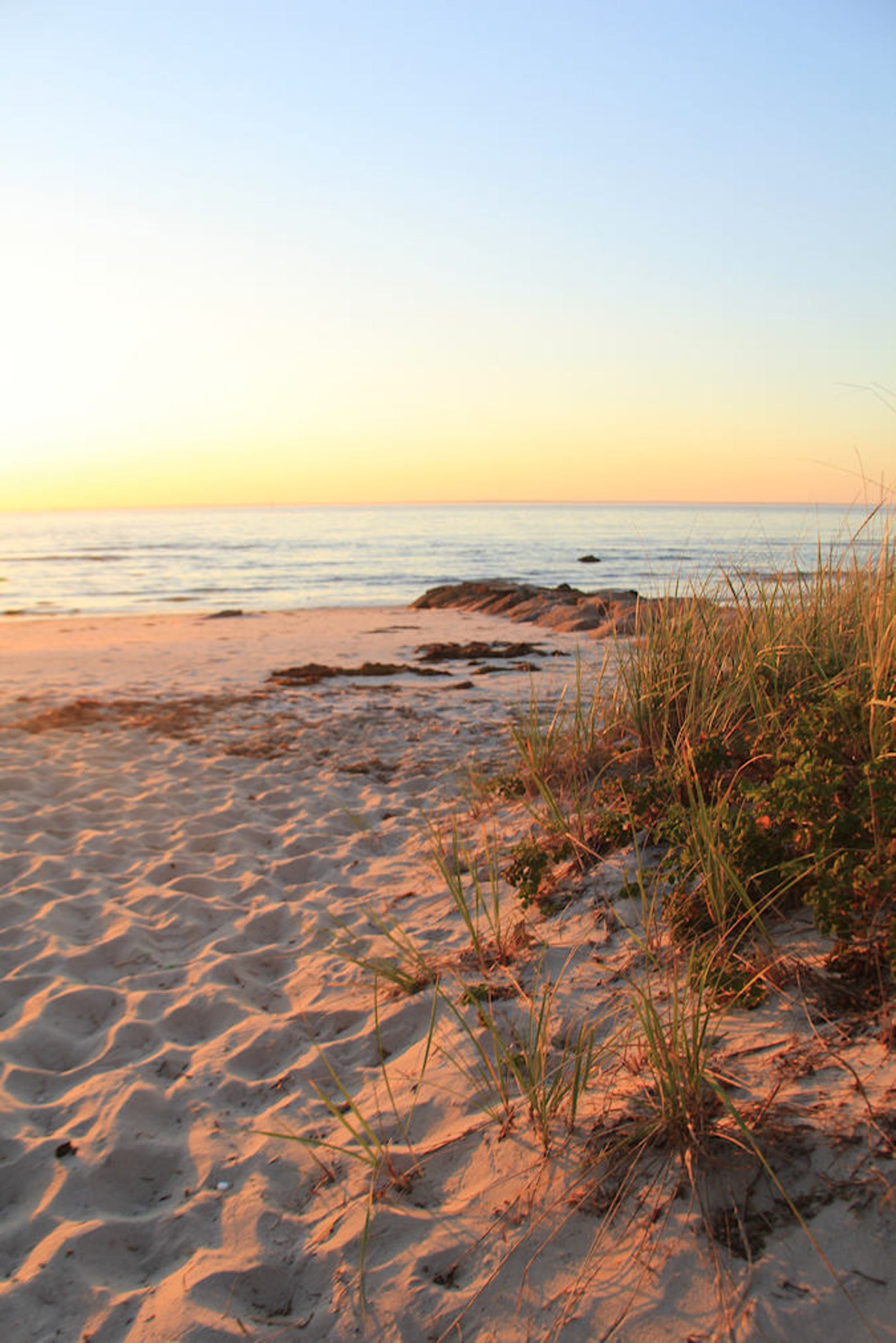 Beach Sunset Cape Cod Photography Seashore Old Silver Beach Falmouth ...