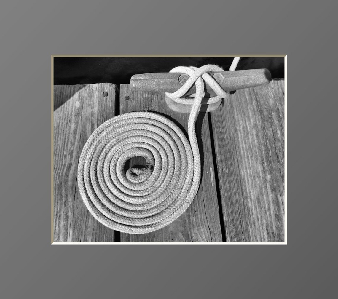 Flemish Flake Boat Line Photography Nautical Knot Ship Spiral | Etsy