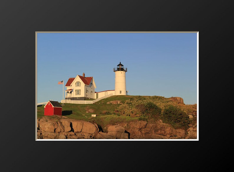 Maine Lighthouse Photography York Cape Neddick Point Nubble Light ...