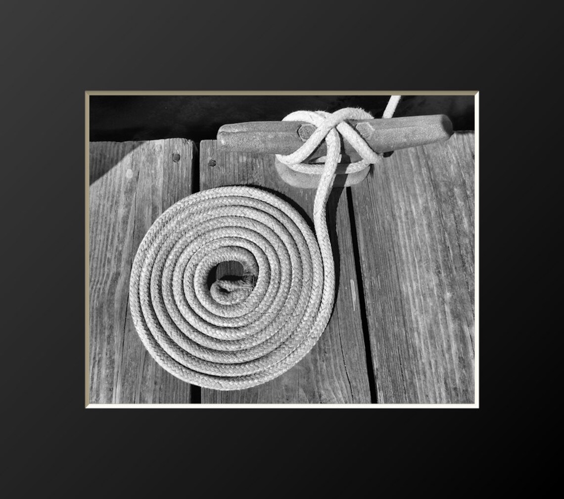 Flemish Flake Boat Line Photography Nautical Knot Ship Spiral | Etsy