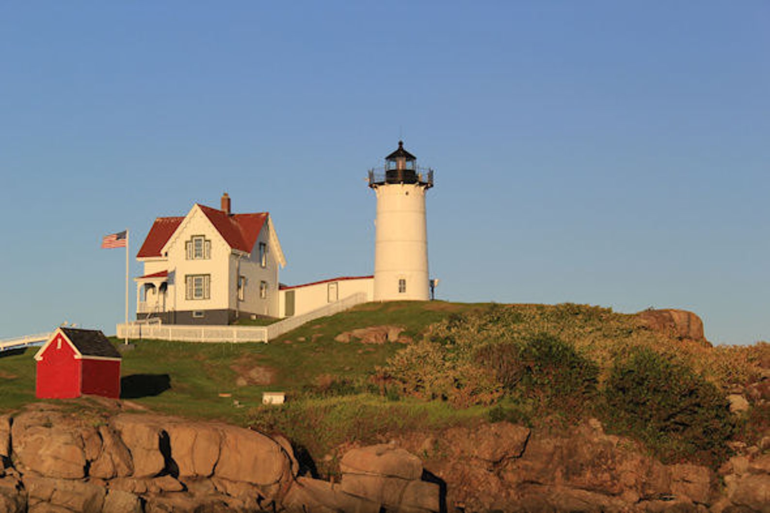 Maine Lighthouse Photography York Cape Neddick Point Nubble Light ...