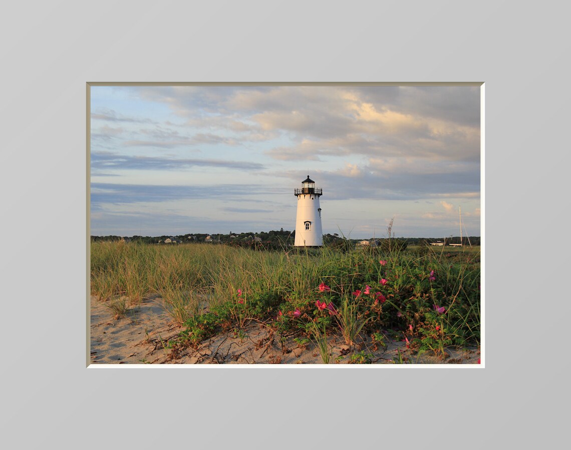 Martha's Vineyard Lighthouse Photography Nautical Beach | Etsy
