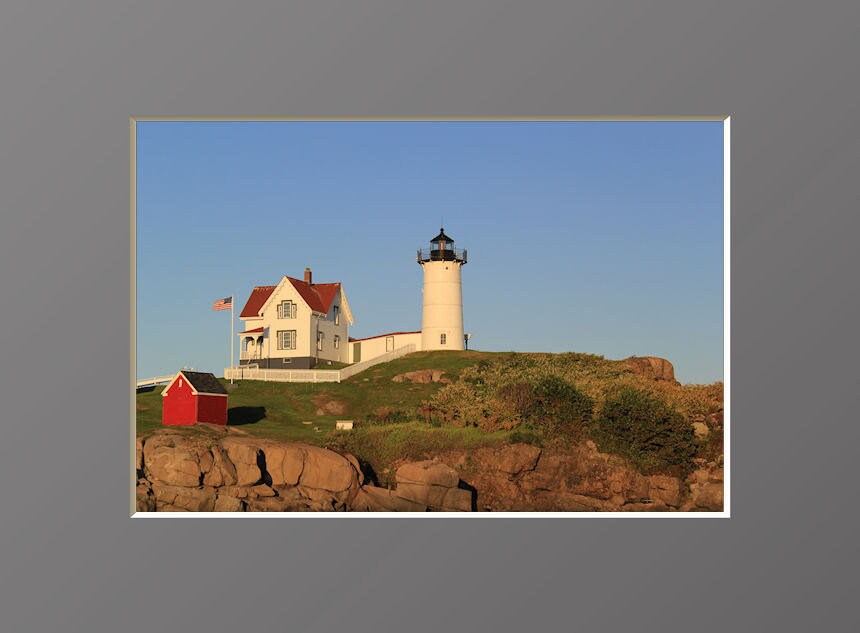 Maine Lighthouse Photography York Cape Neddick Point Nubble Light ...