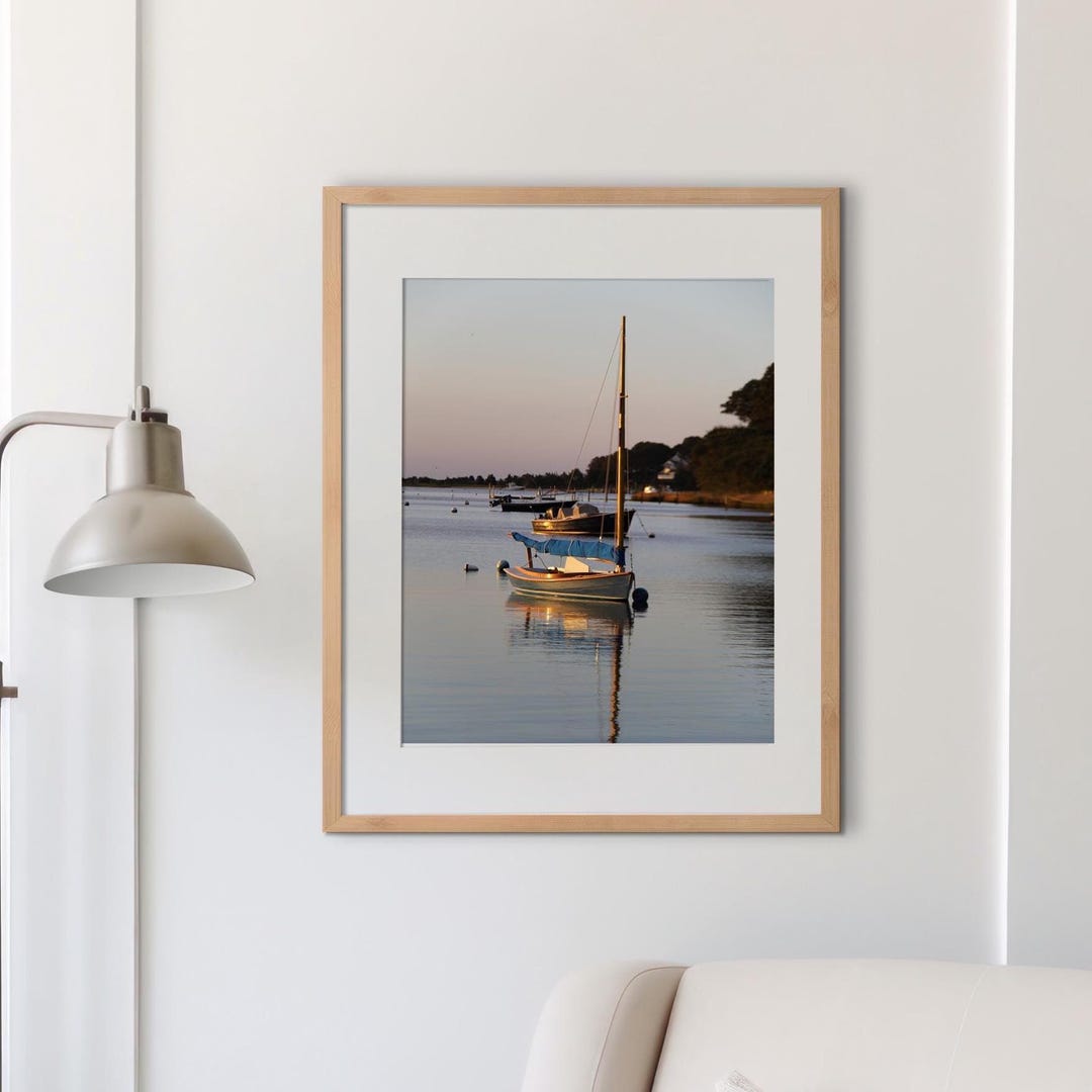 Wooden Sailboat Photography Cape Cod Nautical Photograph Cotuit Bay ...