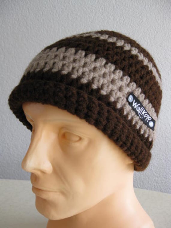 Rolled Edge Cap Men With Reflector-yarn | Etsy