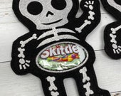 Skeleton Treat Bag Mr Bones Treat Bag Skeleton Candy Holder - Etsy