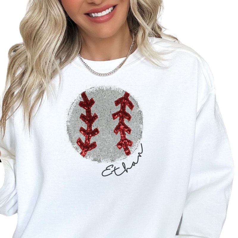 Baseball Sequin Shirt - Etsy