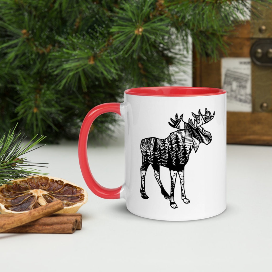 Moose Mug Animal Mug Moose Gift Wildlife Camping Coffee - Etsy