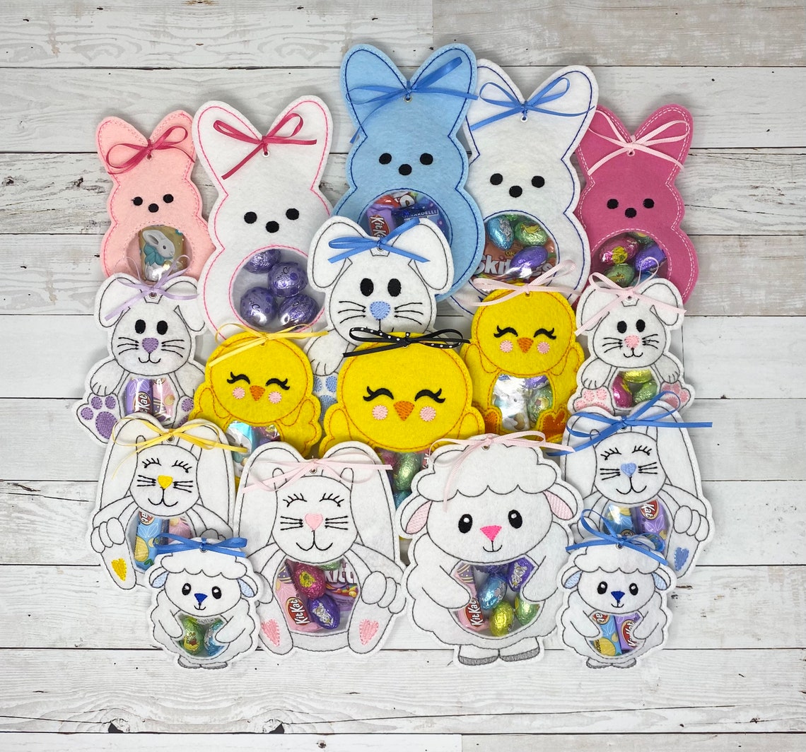 Easter Treat Bag, Bunny Treat Bag, Candy Bag, Easter Candy Holder ...