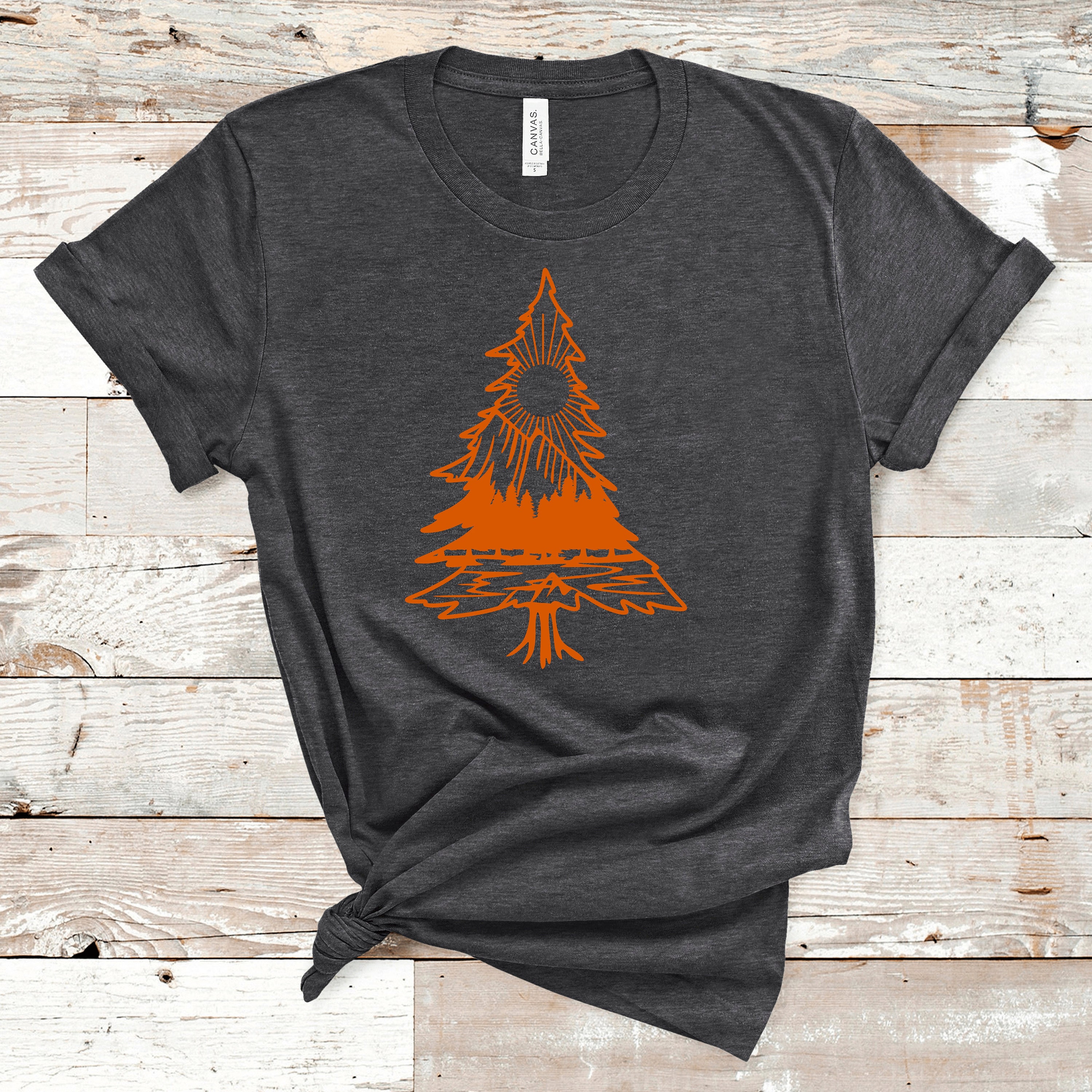 Pine Tree in Nature Short-sleeve Unisex T-shirt Nature Tee - Etsy