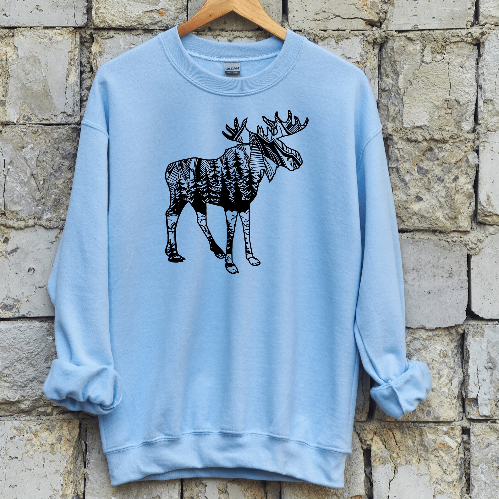 Moose Sweatshirt Moose Lover Gift Wildlife Tshirt Nature - Etsy