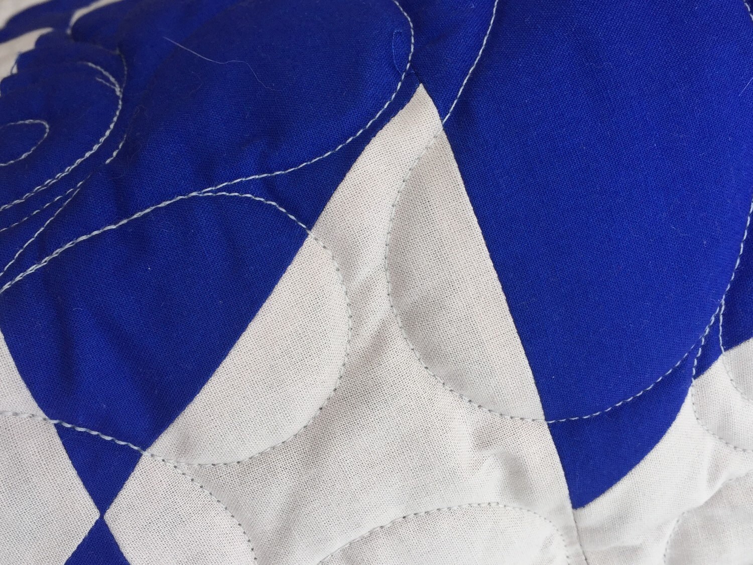 Geometric Modern Grey and Blue Quilt Modern Quilt New Style - Etsy