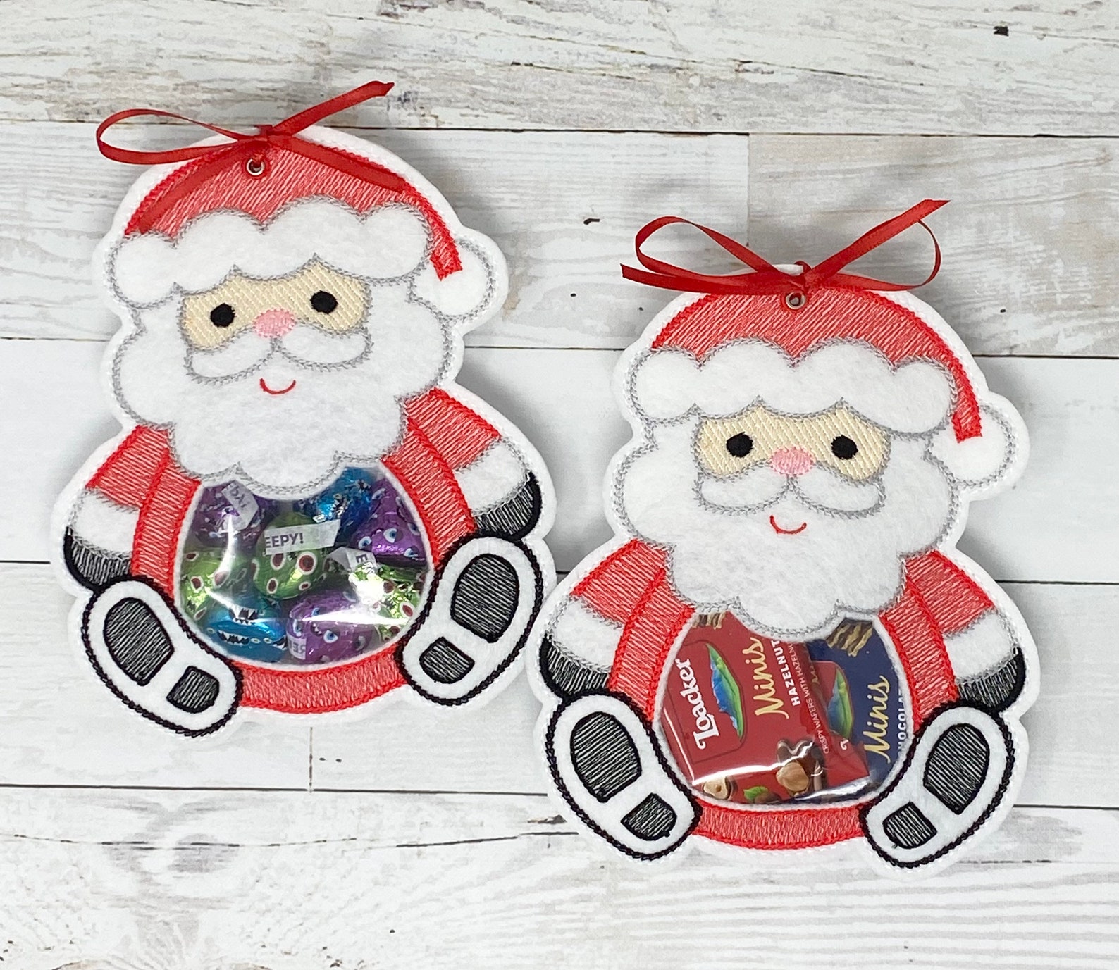Santa Claus Treat Bag, Santa Treat Bag, Santa Candy Holder, Party ...