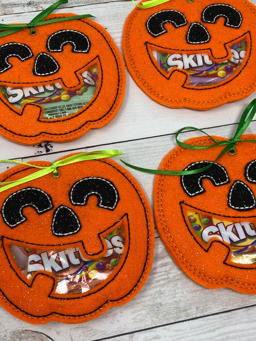 Jack-o-lantern Treat Bag, Pumpkin Treat Bag, Hall Candy Holder, Party ...