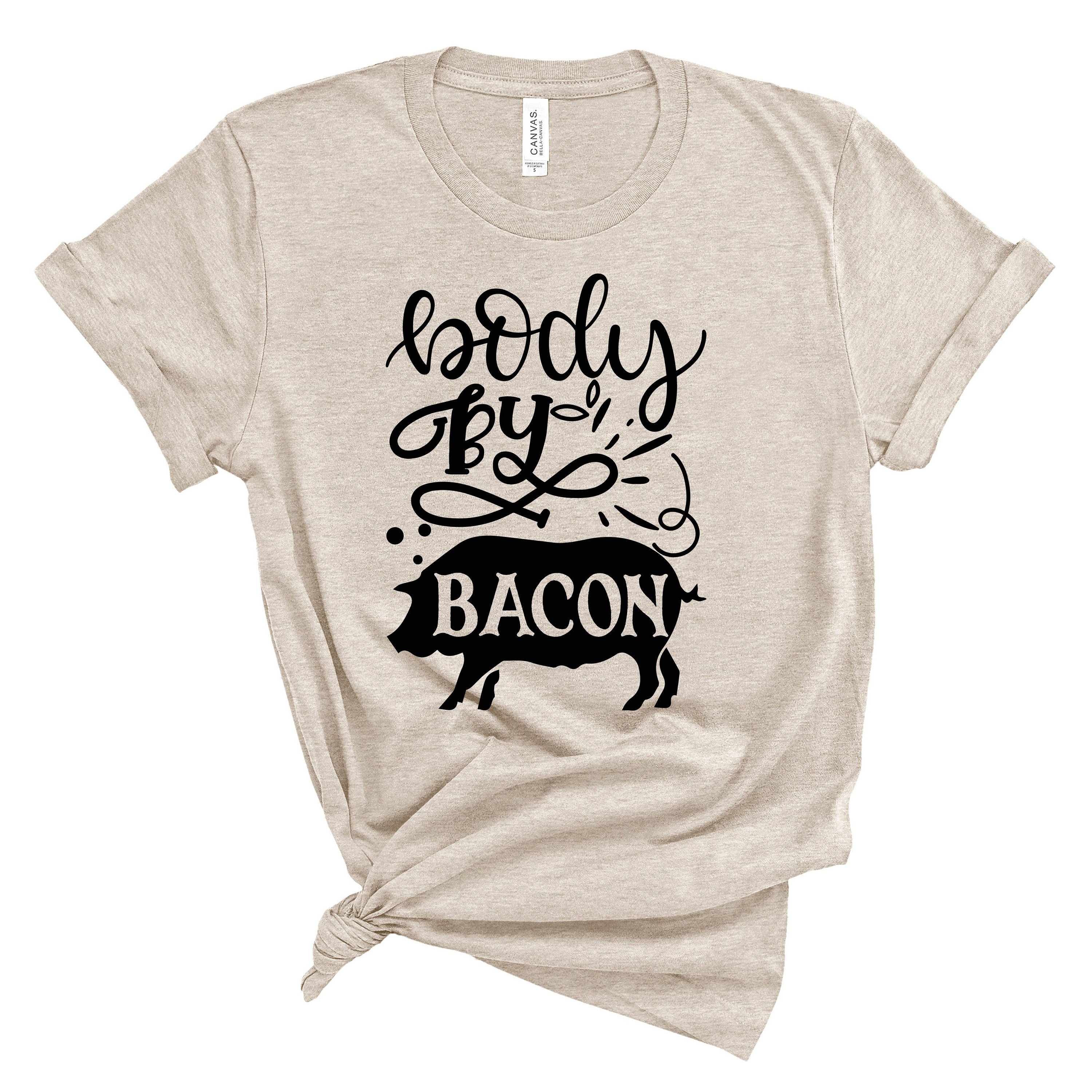 Body by Bacon, Workout Shirt, Bacon Lover Shirt, Gym Shirt, Fitness ...