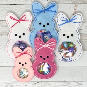 Easter Treat Bag, Bunny Treat Bag, Candy Bag, Easter Candy Holder ...
