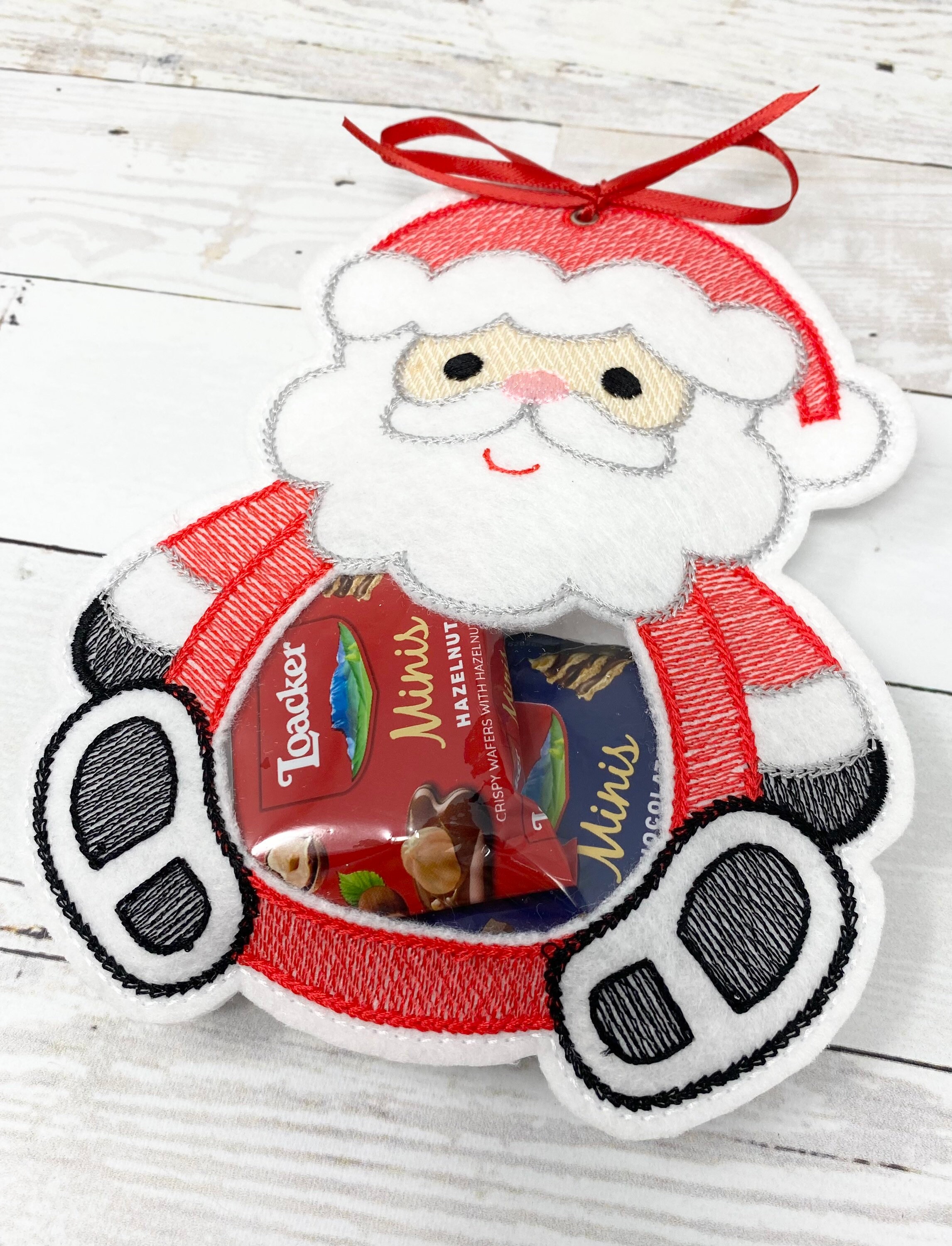 Santa Claus Treat Bag, Santa Treat Bag, Santa Candy Holder, Party ...