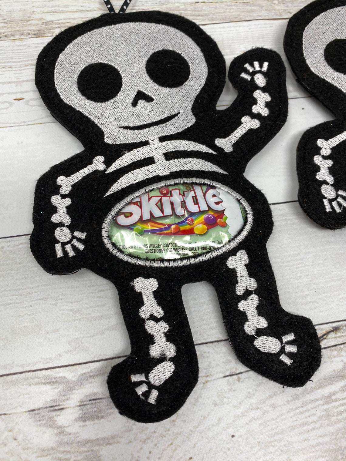 Skeleton Treat Bag, Mr Bones Treat Bag, Skeleton Candy Holder, Party ...