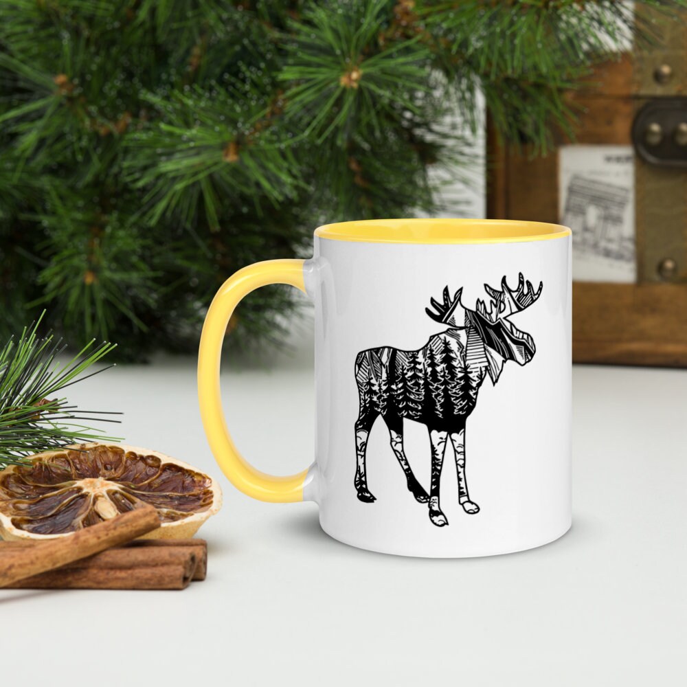 Moose Mug Animal Mug Moose Gift Wildlife Camping Coffee - Etsy