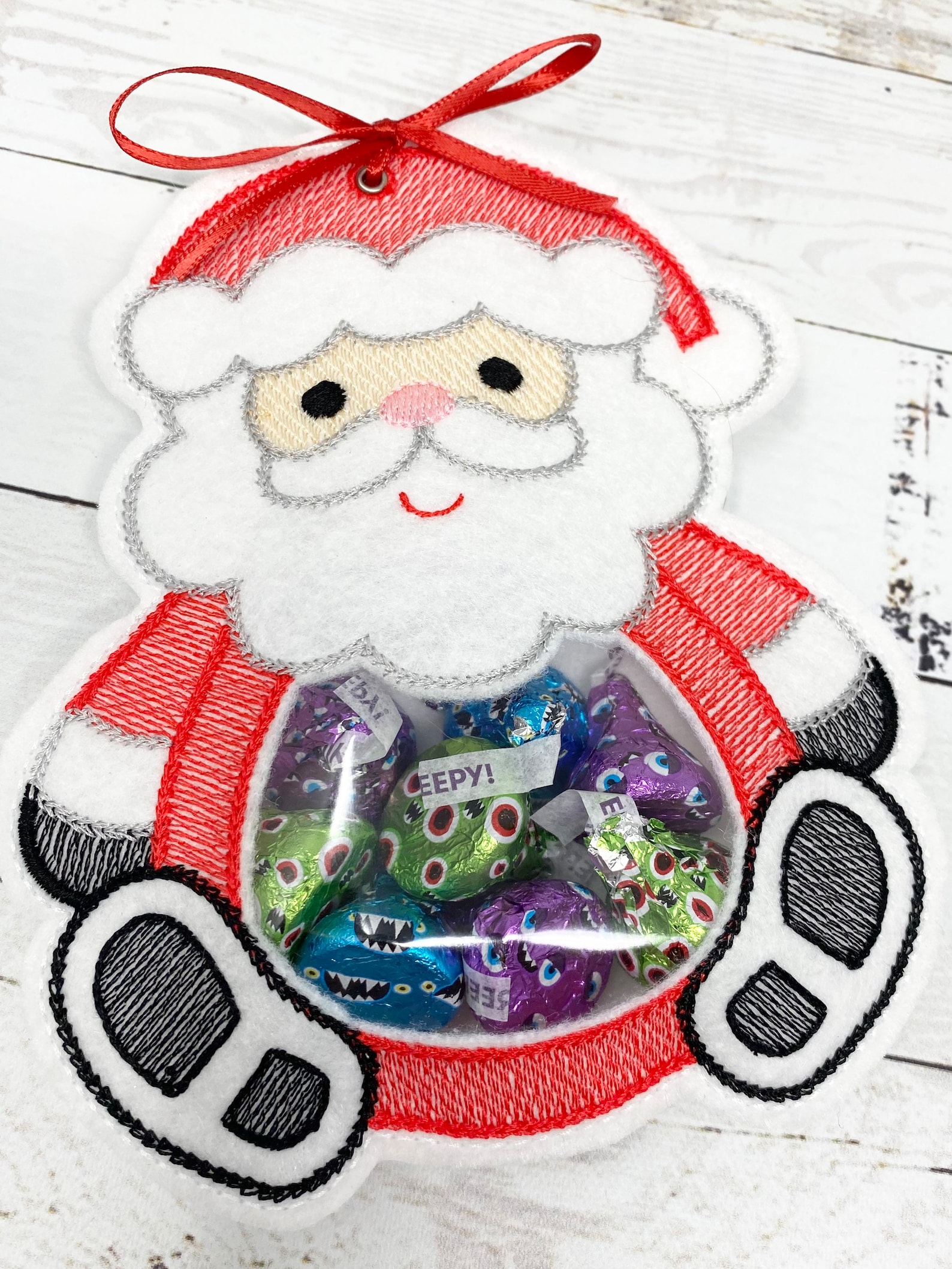 Santa Claus Treat Bag, Santa Treat Bag, Santa Candy Holder, Party ...