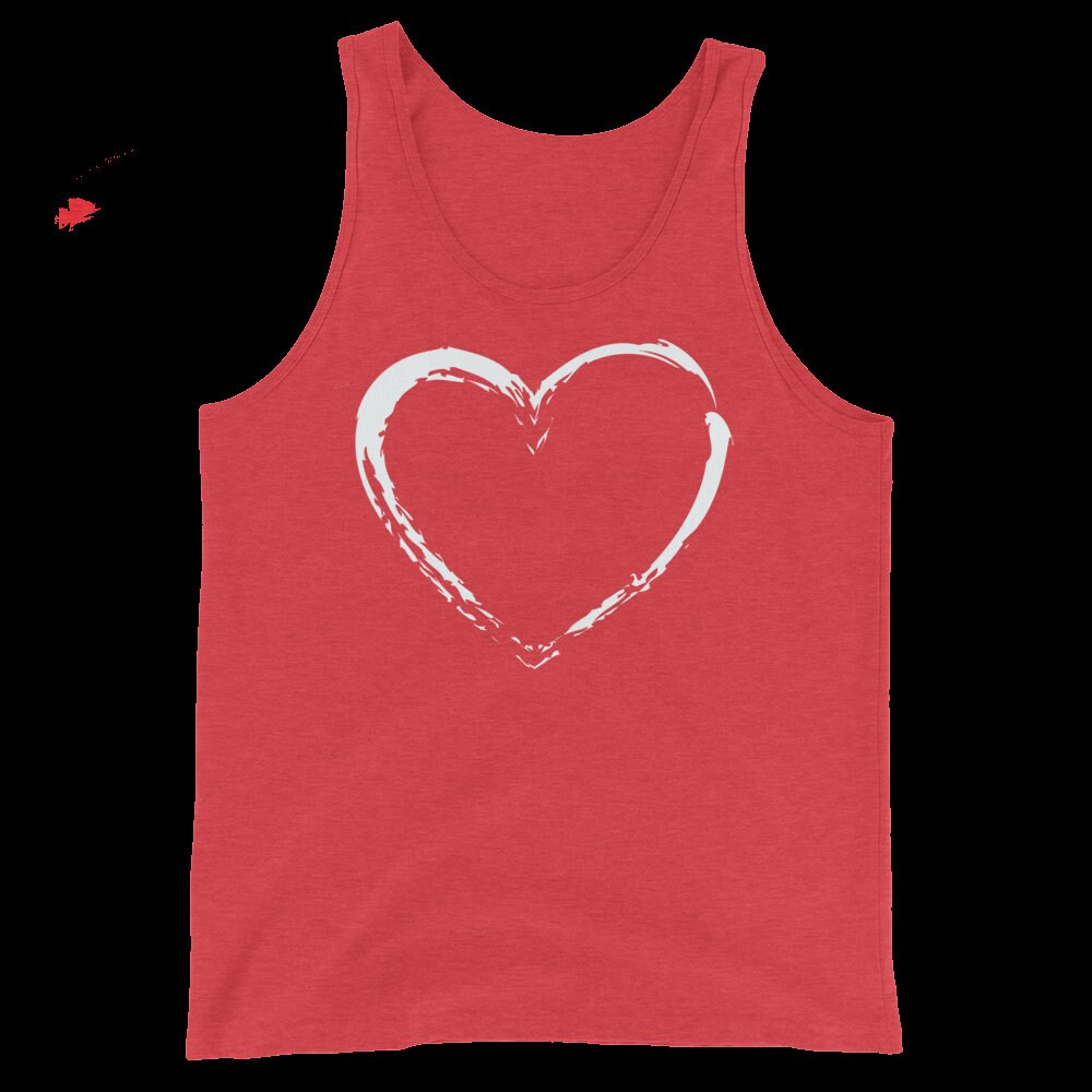 Heart Muscle Tank, Brushed Heart Tank, Workout Tank, Fitness Tank ...